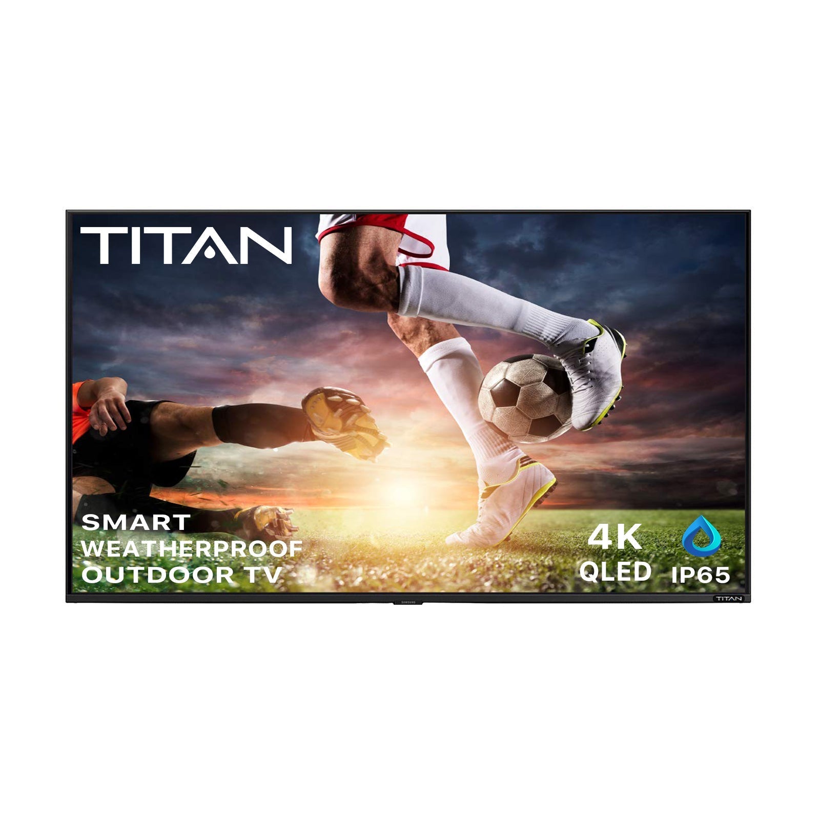 Titan S200 QLED Partial Sun Outdoor TV, IP65 Weatherproof, 1300 Nit Br ...